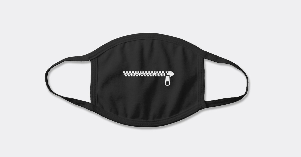 Zipper Face Mask - Curating Christmas
